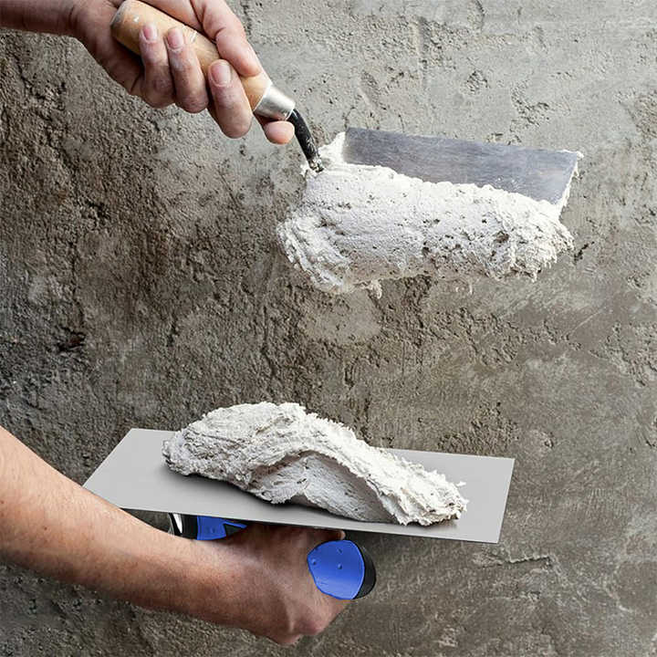 Stainless Steel Wall Rendering Trowel with Cornered Squared Features ...