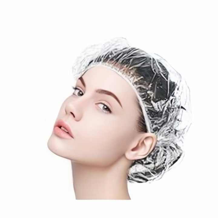 Disposable Hair Plastic Shower Cap Adjustable Clear Women Shower Caps Waterproof Bath Caps Processing Hair Cover