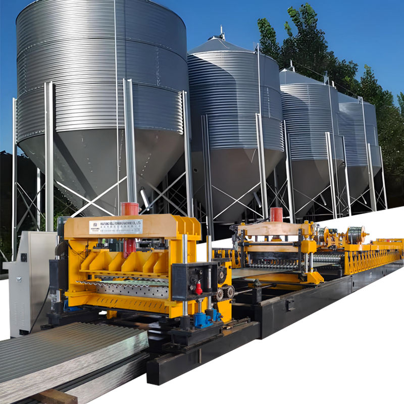 Huayang Automatic Grain Care Silo Roll Forming Making Machine 380V 1 ...