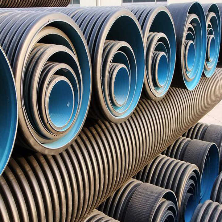 Plastic Black Polyethylene Drainage Culvert HDPE Double Wall