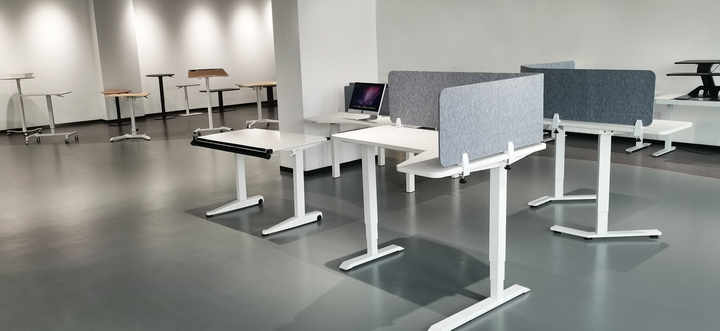 2leg Mobile Pneumatic Standing Desk - Adjustable & Foldable