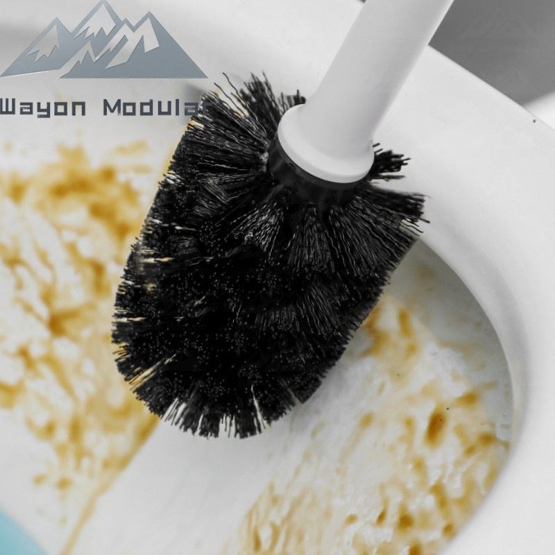 Wayon Wall Mounted Silicone Toilet Brush With Liquid Dispenser and ...