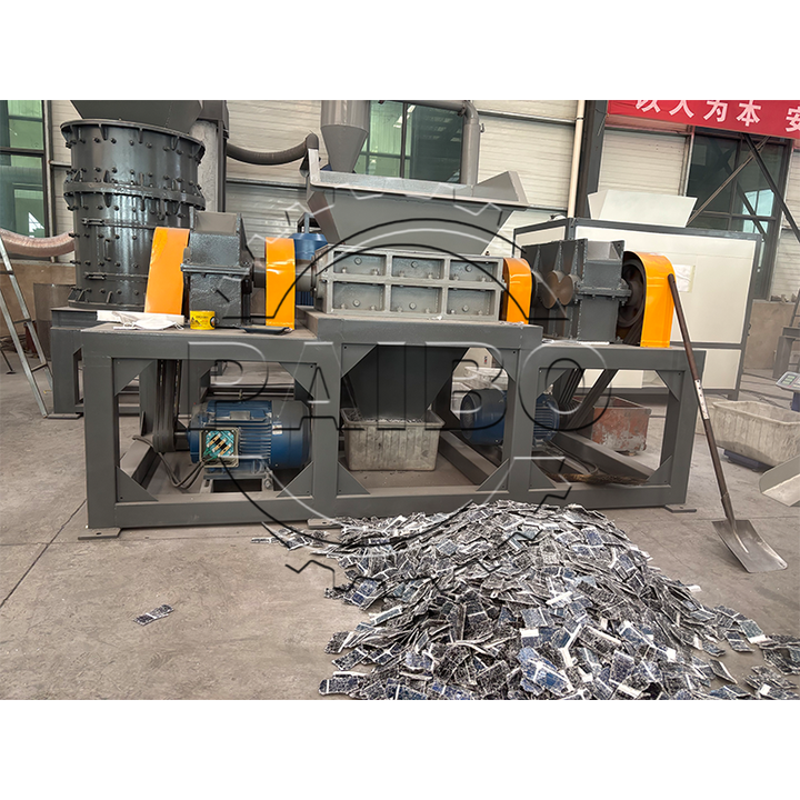 2025 Double Glass Solar Panel Crusher Machine Scrap Metal Shredder for ...