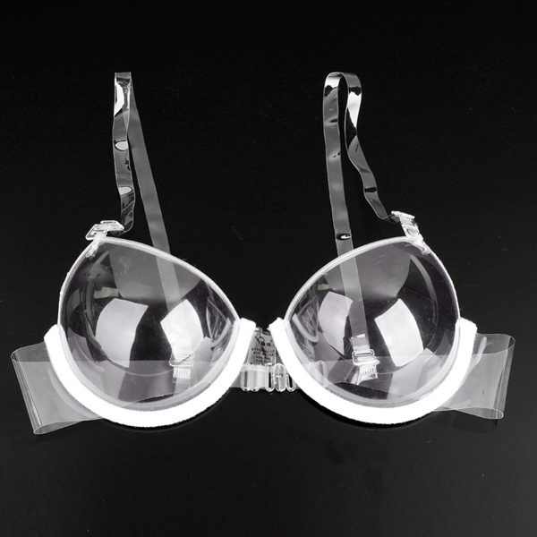 Women's Transparent Push up Reusable Ultra-Thin Clear Straps