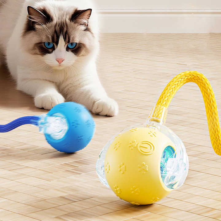 Smart Interactive Cat Toy - Automatic Rolling Ball