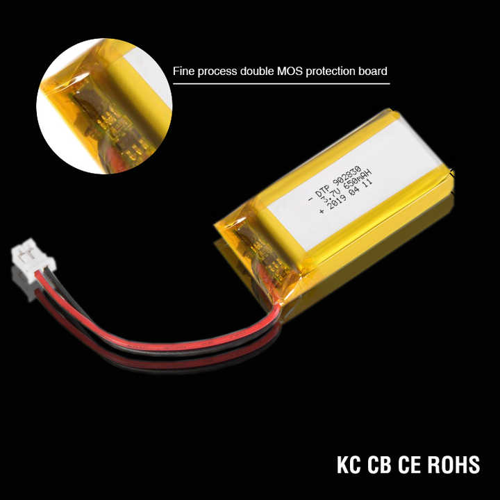 OEM 3.7v 650mah Pouch Lithium Polymer Battery 902830 Lipo 0.925wh Li ...