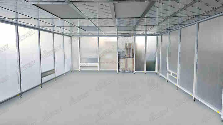 Turnkey Cleanroom ISO 5 Lithium Battery Production Modular Clean Room ...