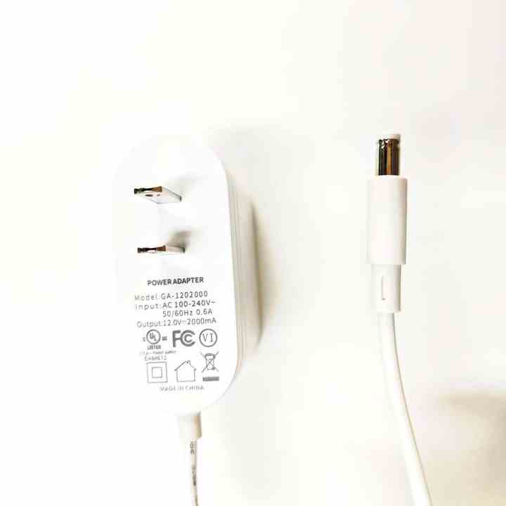 12V 2A AC to DC 5521 Power Adapter 1.5m US Plug 22AWG High Current ...