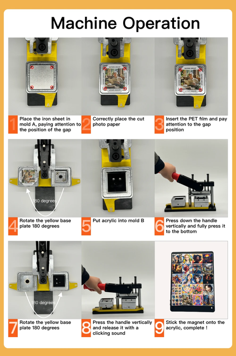 2025 Customized Square Magnet Maker Machine for Fridge & Refrigerator