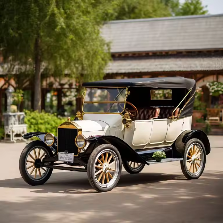 4-6 Seat Sightseeing Vintage Electric Car for Sale Retro Classic