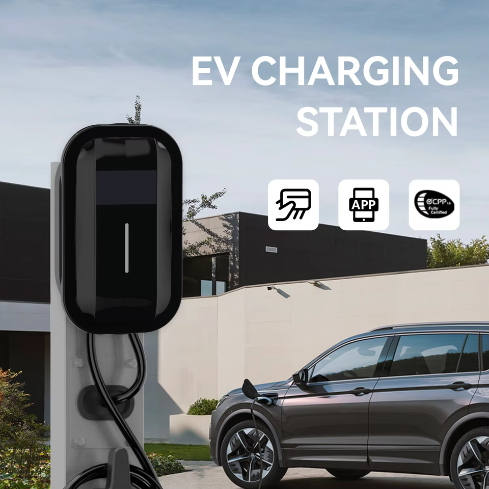 TPSON 7kW Type2 EV Charging Station New Wall-Mounted Home Charger with ...