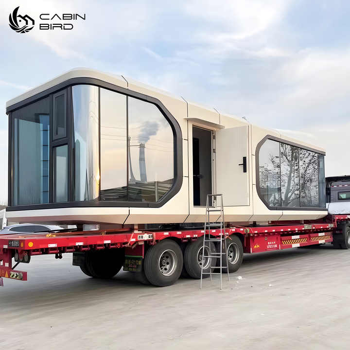 Modern Luxury Outdoor Sleep Pod House Steel Mobile Tiny Vessel Cabin ...