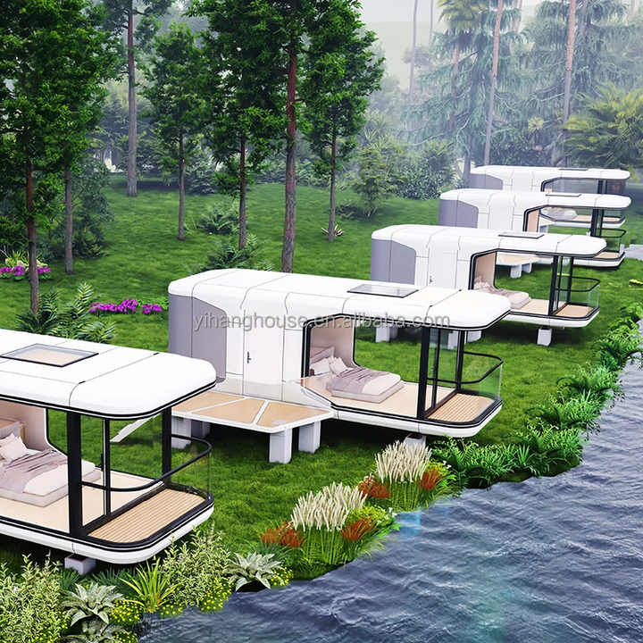 Luxury Eco-Prefab Space Capsule Hotels - Ready-Made Homes
