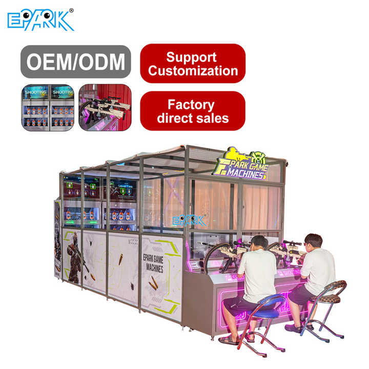 Double Player Coin Operated Shooting Game Machine Indoor Battle ...