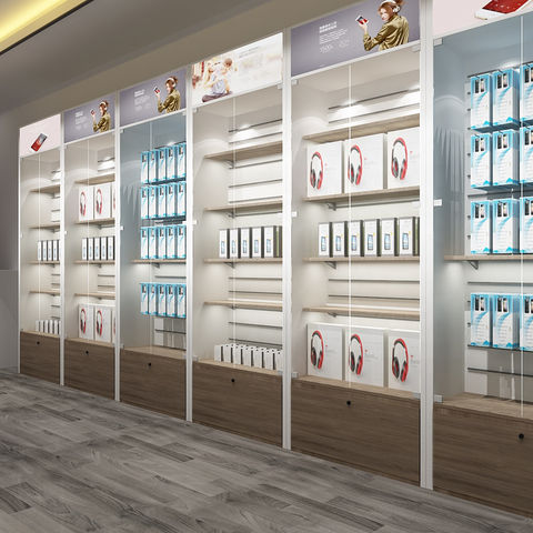 China High End Factory Creative Wood Mobile Cell Phone Retail Store ...