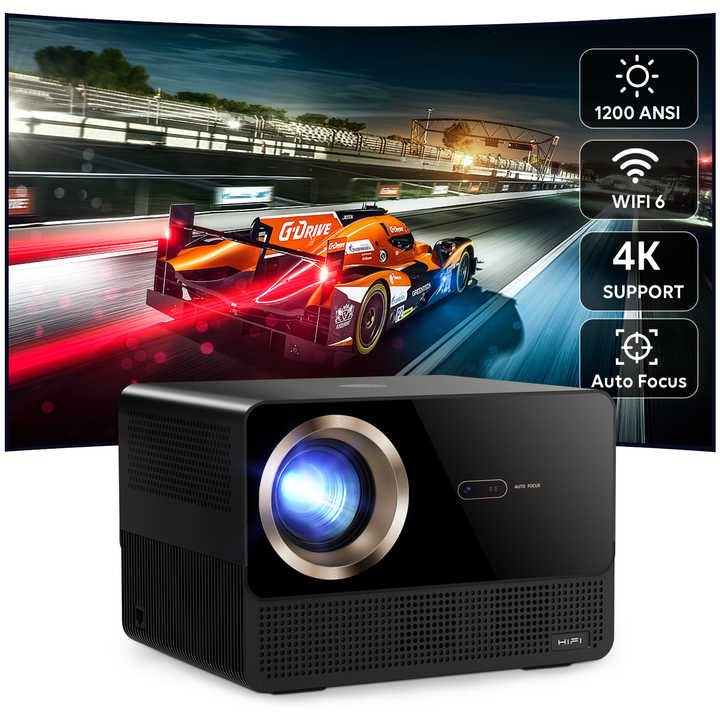 CR67 Beamer Short Throw Projector 12000 Lumens HIFI Stereo Built-in ...