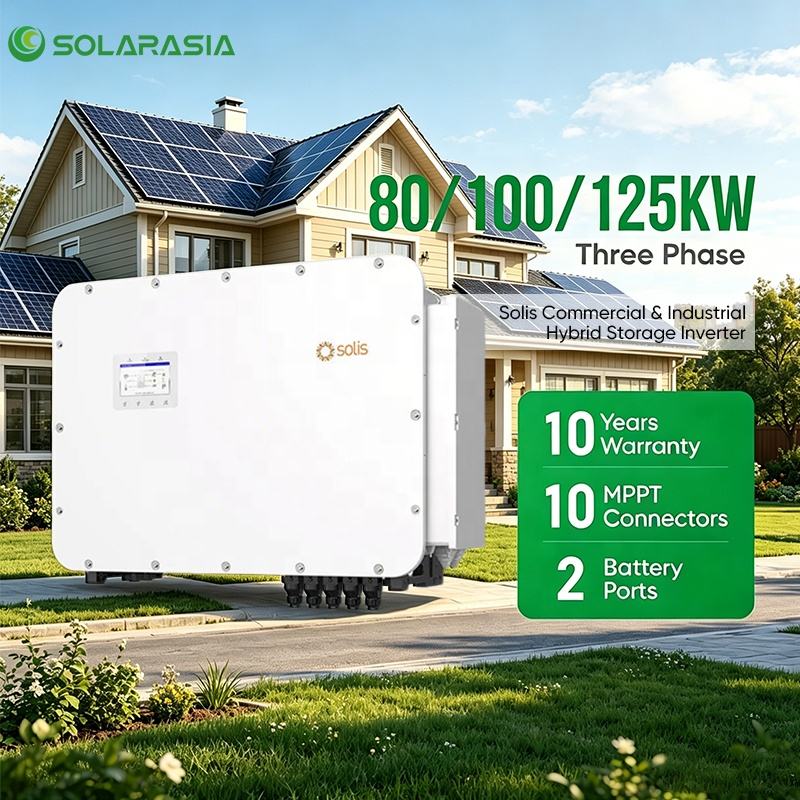 Solis Solar Hybrid Inverter 80KW 100KW 125KW High Voltage Three Phase ...