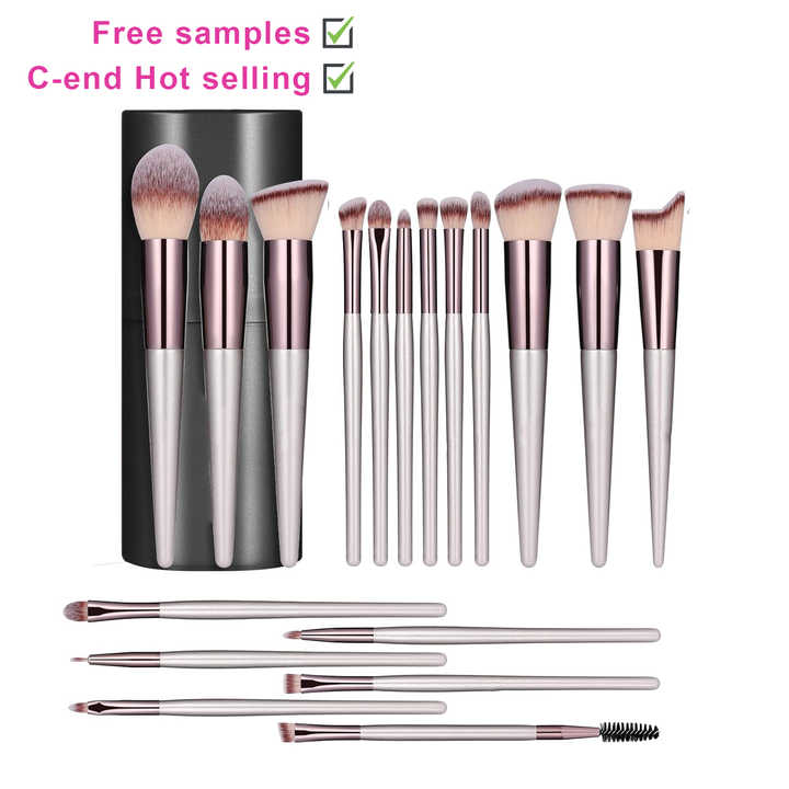 Free Samples Makeup Brush Set 18 Pcs - Premium Synthetics