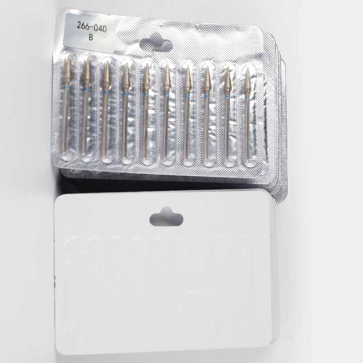 Set of 10 Blister Packaged Manicure Tools Diamond Cuticle Clean Bit ...