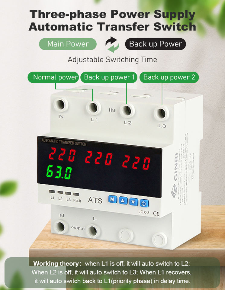 3 Phase Selector Switch - Reliable Over/under Voltage Protection