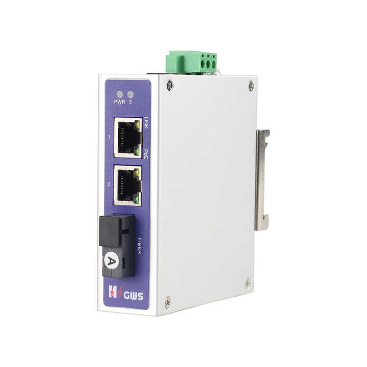 3 port Unmanaged Industrial PoE Switch 2*10/100M +1*EF SC single-mode ...