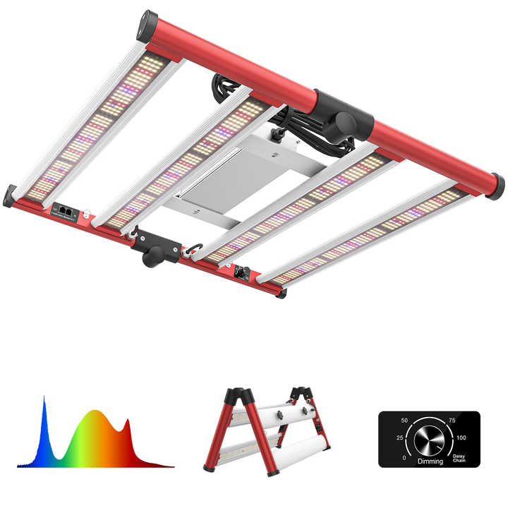 For 240W Full Spectrum LED Plant Grow Light Bloom-Focused Foldable ...