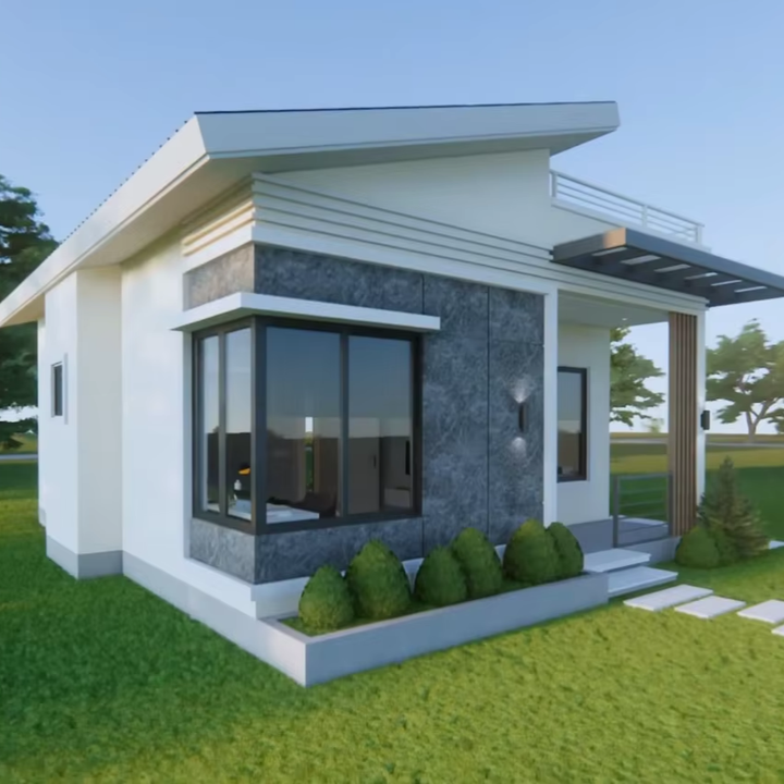 High Quality Simple House Design 6.5mX8m With 2 Bedroom Prefabricated ...