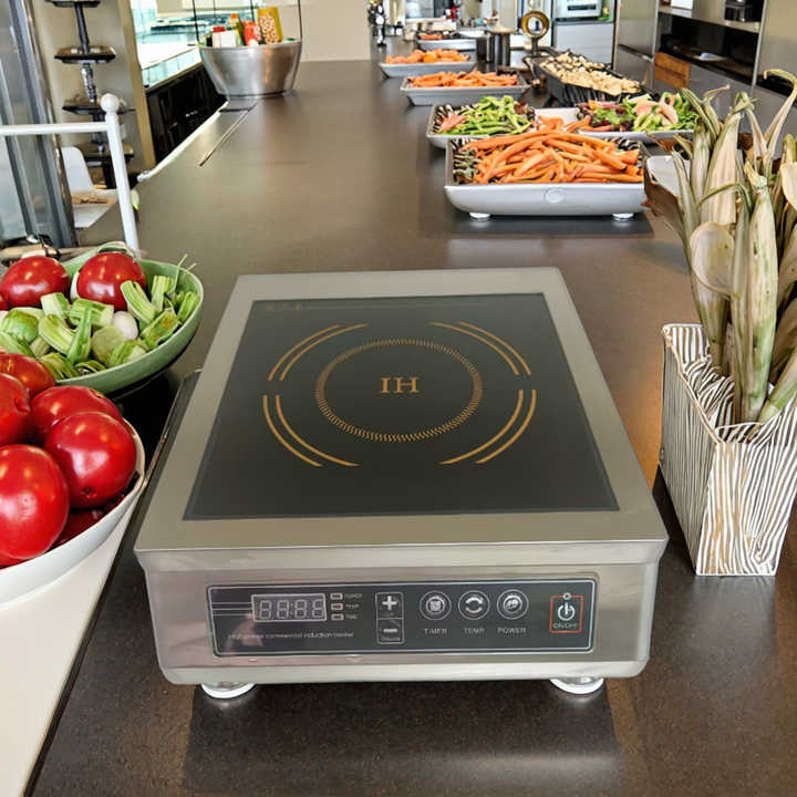5000W Commercial Infrared Induction Cooker Stainless Steel Body Touch ...