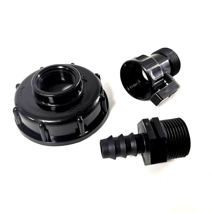 S60*6 Garden Irrigation Water Tank Adapter with Water Through Valve ...