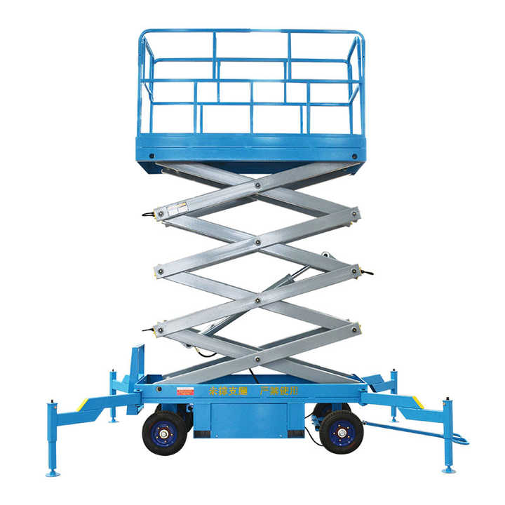 2-6 People Mobile Scissor Lifting Scaffold Electric Portable Lifter ...
