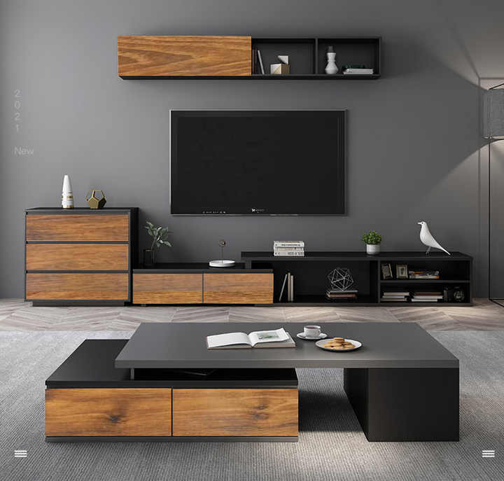 Simple Home Furniture Living Room Furniture Wooden Living Room Set ...