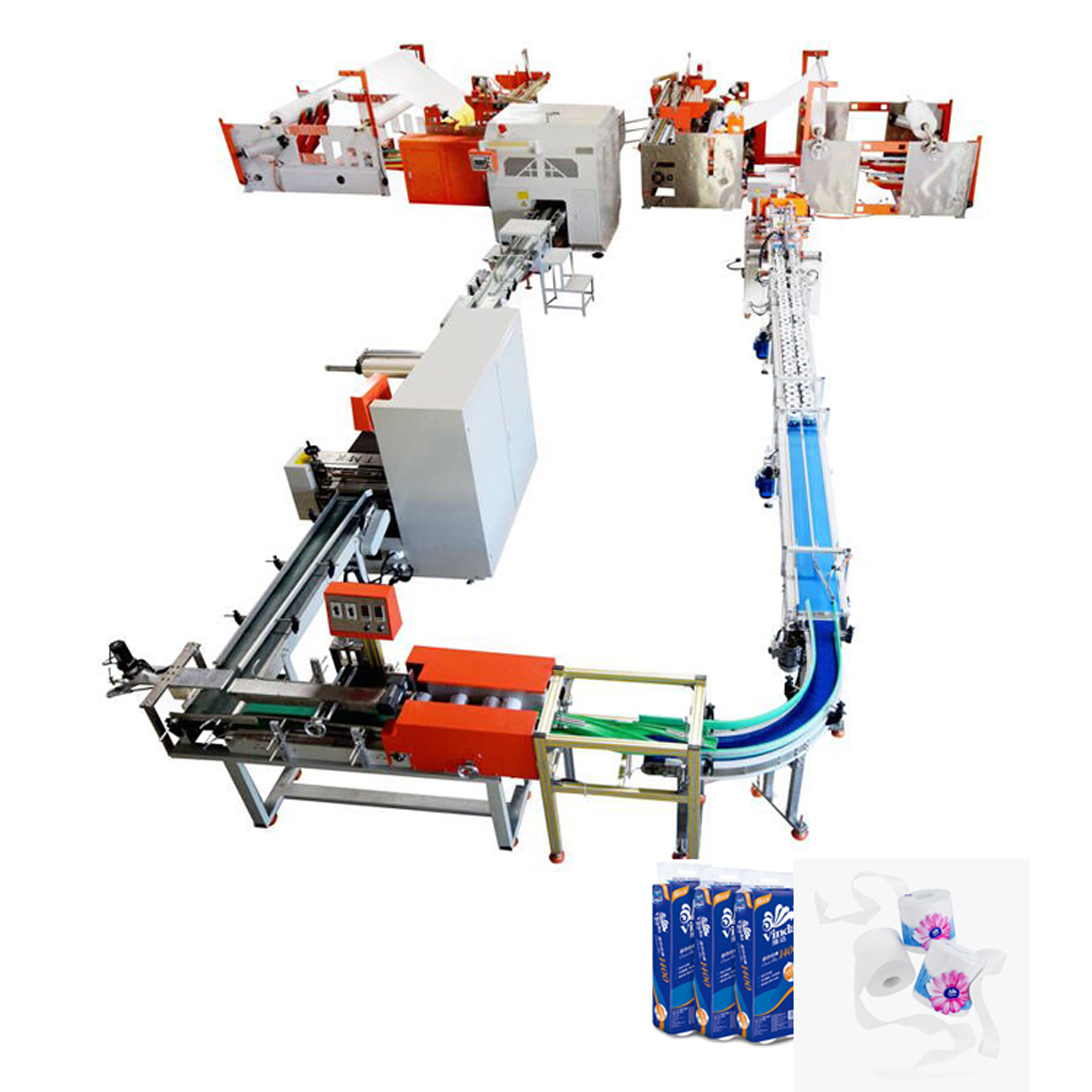 Automatic Toilet Paper Machine - High Speed Rewinding & Cutting