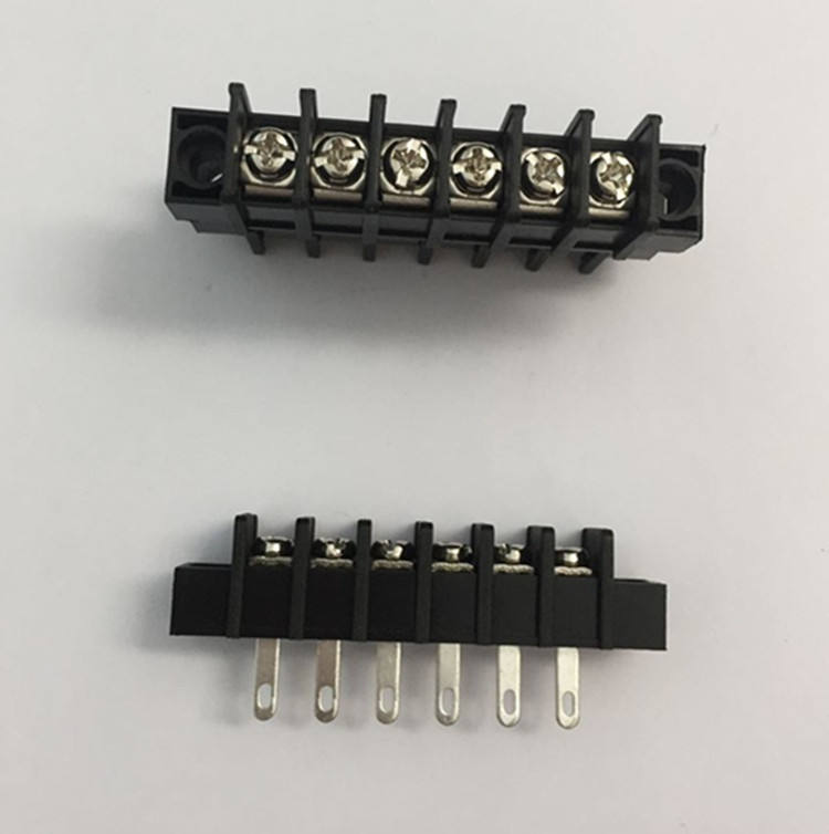 7.62mm Pitch Threading Barrier Terminal Block With Ear Flange Fixing ...