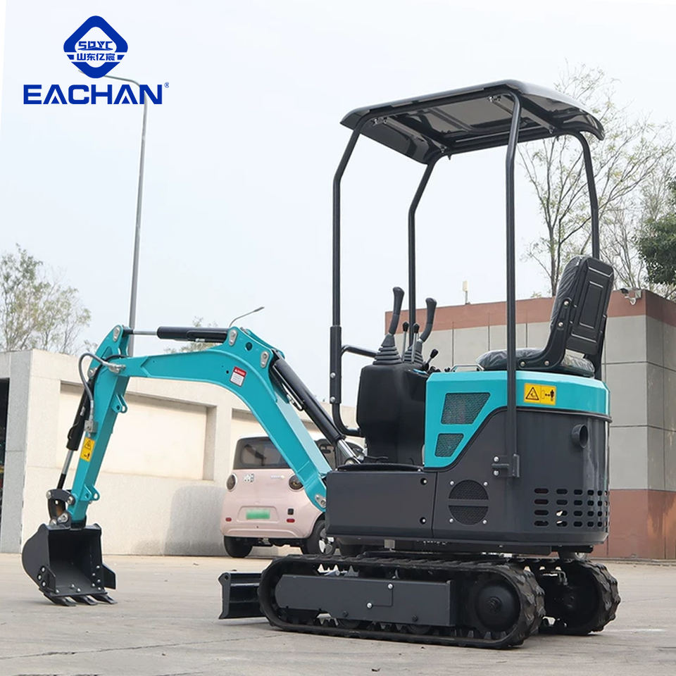 EACHAN Euro 5 Engine 1.2 Ton Small Excavator Earthmoving Machinery Mini ...