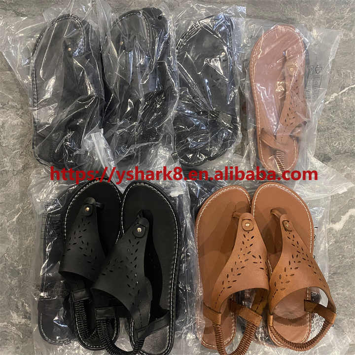New Design Fashion Flat Summer Sandals Round Toe Girls Flat Sandals ...
