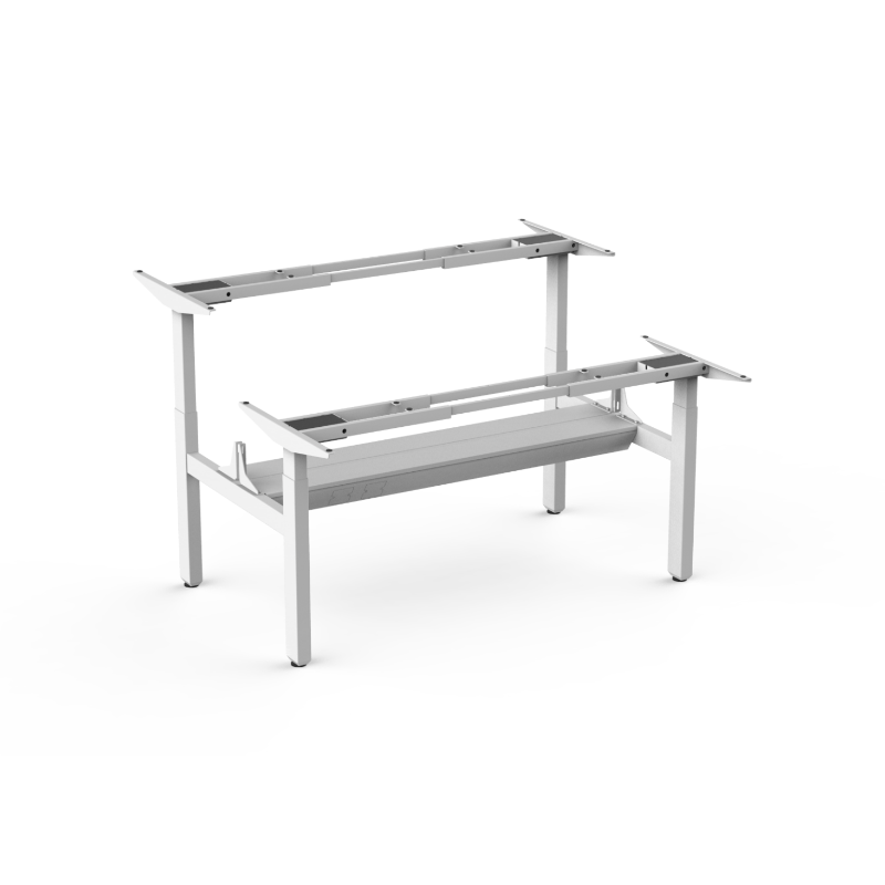 ZGO Modern Electric Standing Desk 4-Leg Steel Motor Height Adjustable ...