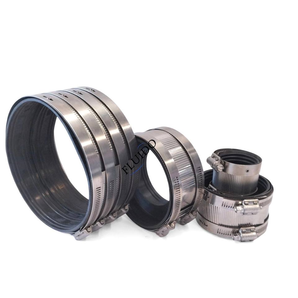 High Pressure Stainless Steel Type Rubber No Hub Couplings for PE and ...