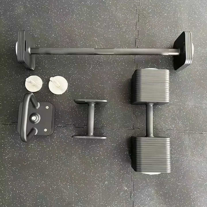 Quick-Lock Square Weight Adjustable Dumbbell Set Non-Slip Dumbbell ...