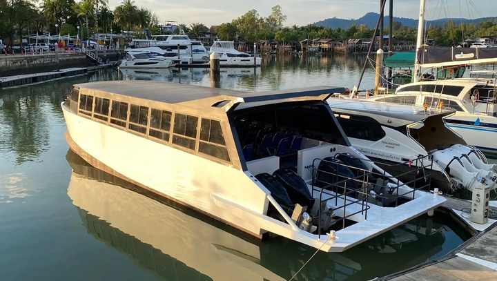 38ft Aluminum Power Catamaran Ferry Boat for Sale - 52 Passengers ...