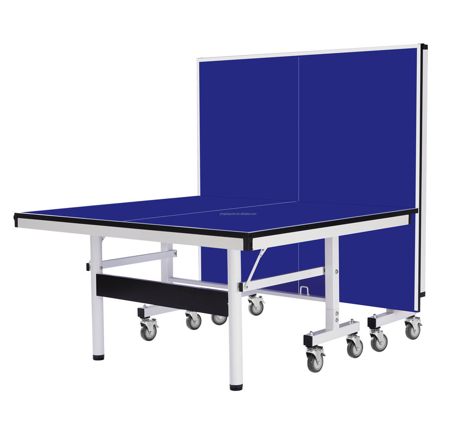 Double Folding Tennis Table Indoor Movable Standard Ping Pong Table ...