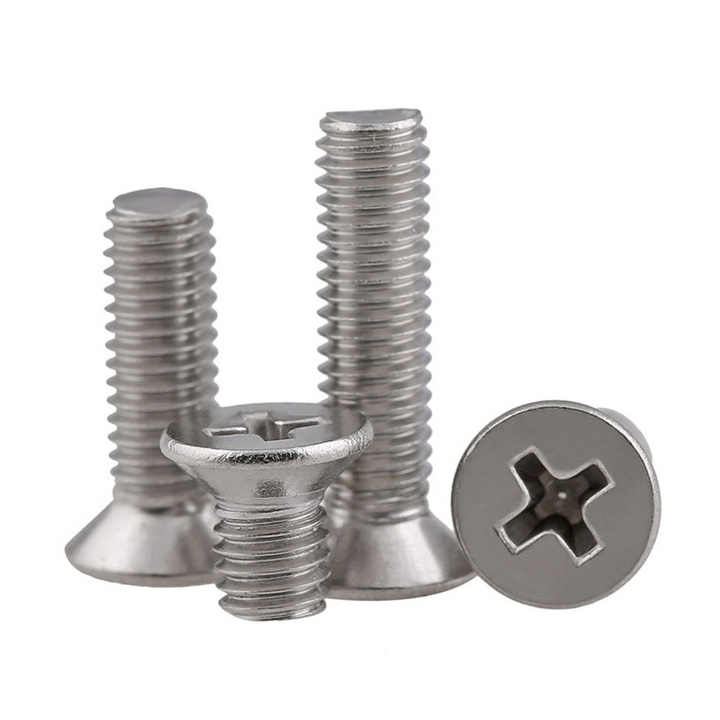 DIN JIS ISO Stainless Steel Large Flat Pan Wafer Head Cross Machine ...