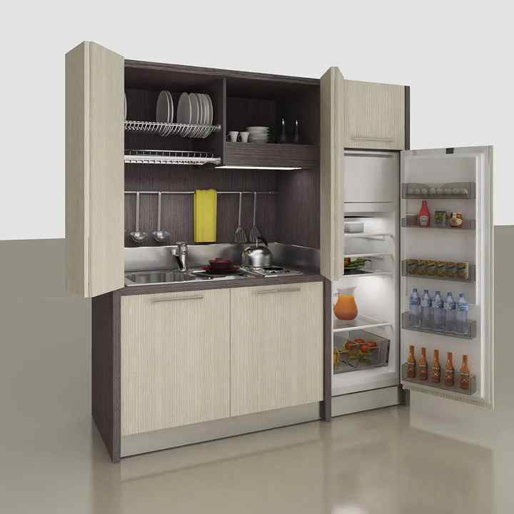Contemporary Kitchenette - Mini Kitchen Potable Cabinet
