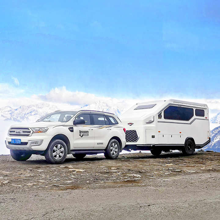 Movable Profile steel structure Large Caravan Pop Top Caravans Trailers ...