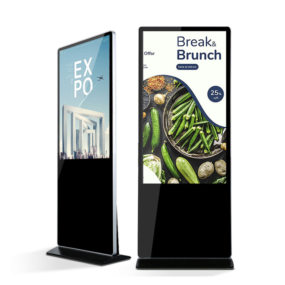100-inch LCD Freestanding Animation Display with Wayfinding for Offices ...
