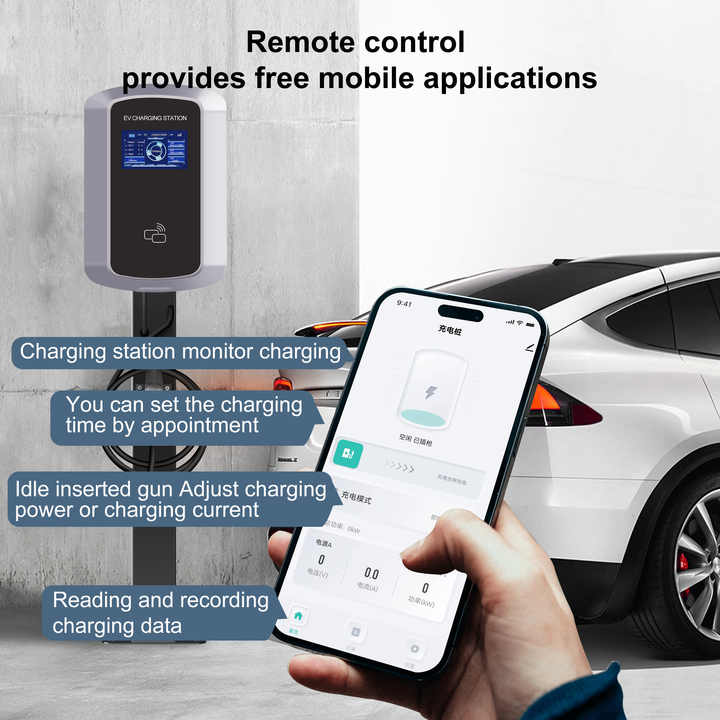 EV Charging Residential Electric Car AC 7KW EV Car Charger Adapter Type ...