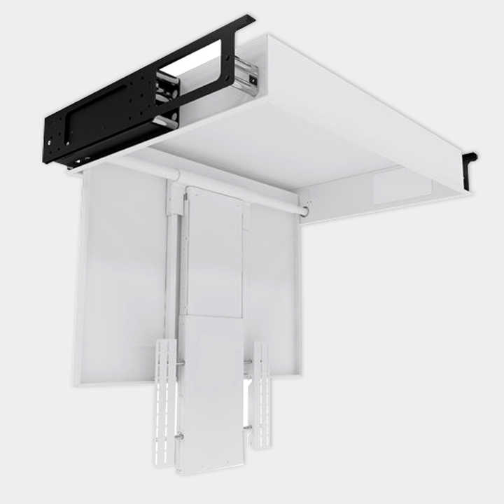 55" 65" 75" 85" Motorized Flip Down TV Ceiling Mount Hidden Retractable ...