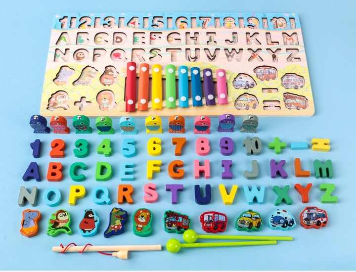 Montessori Multifunction Board - Educational Wooden Toys