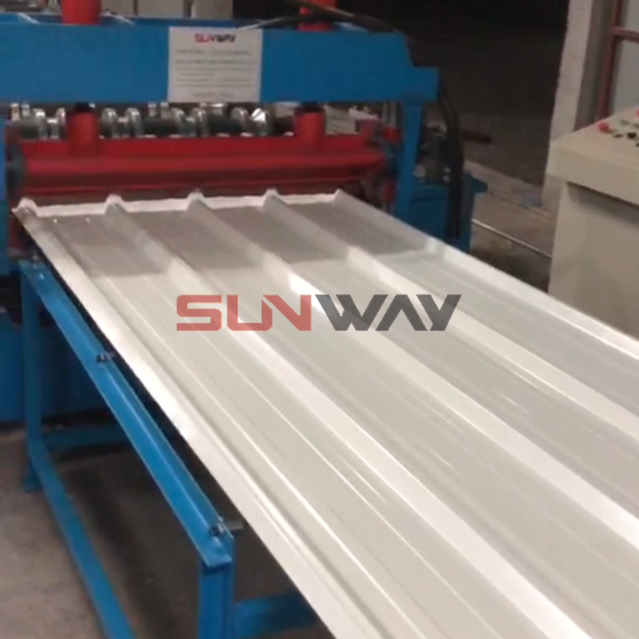 Popular R Panel Trapezoidal Double Layer Spandrel Roofing Roll Forming ...