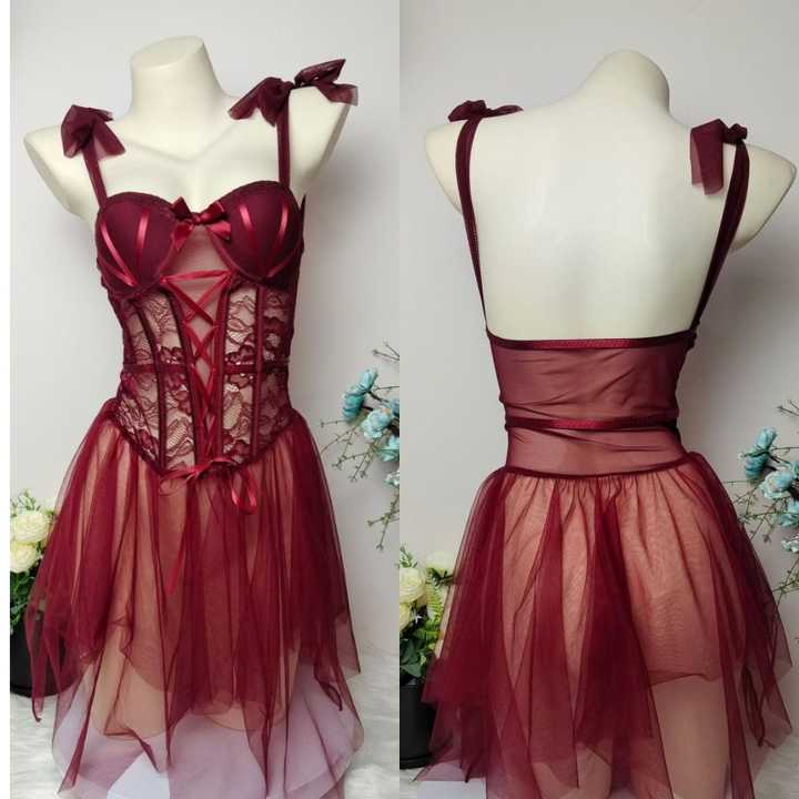 Mesh Transparent Sexy Temptation Nightdress Sexy Pajamas Women's ...