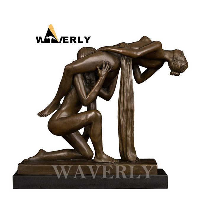 Custom Metal Art Life Size Sexy Women Statues